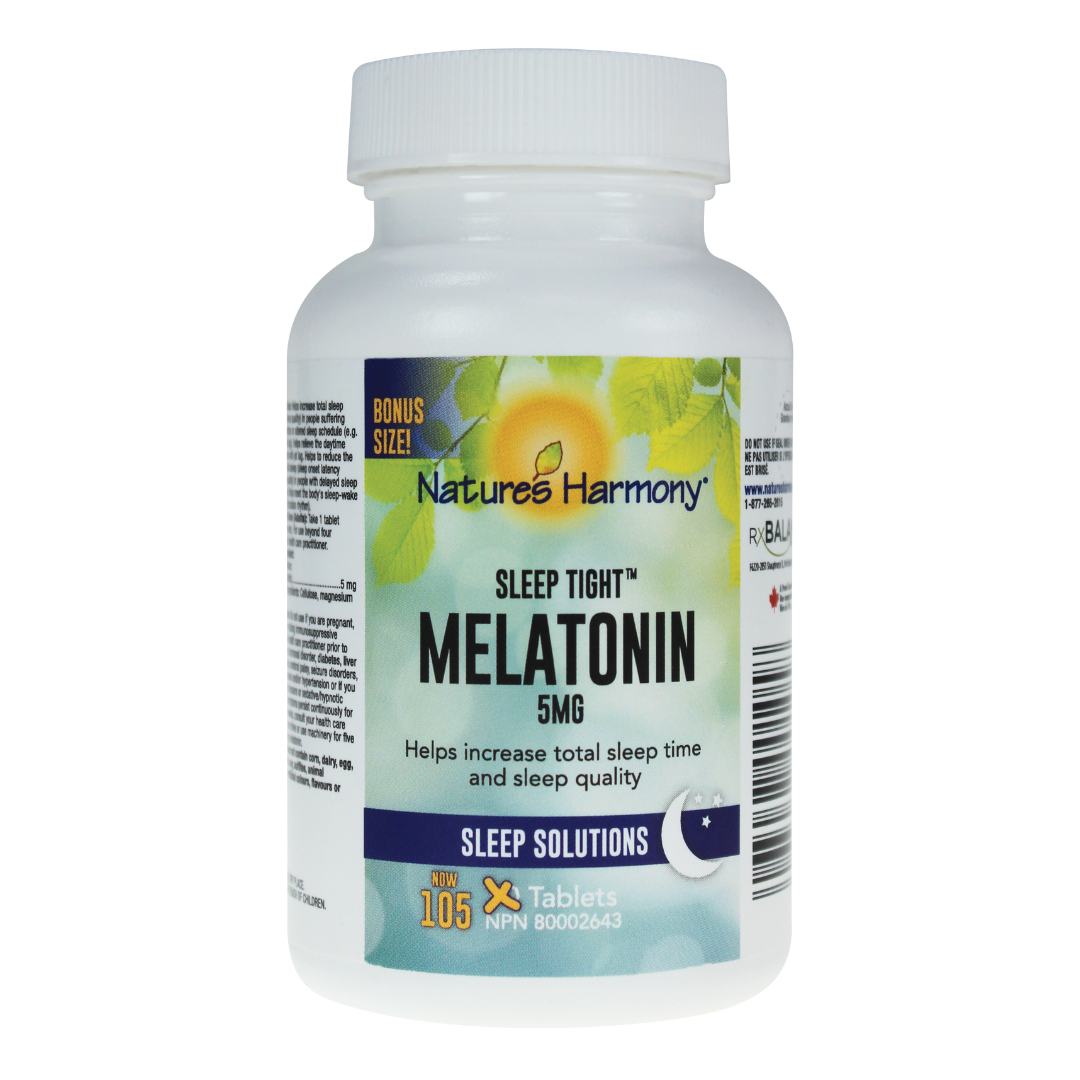 Sleep Tight™ Melatonin Extra-Strength 5mg 105 Tablets -400105 – Nature ...